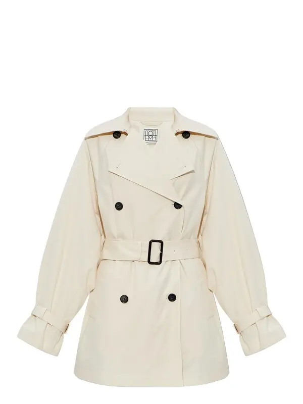 TOTEME Belted Trench Coat - Cream