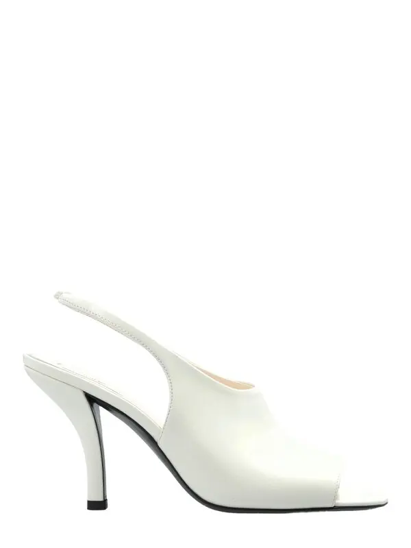 TOTEME Leather Heeled Shoes - White