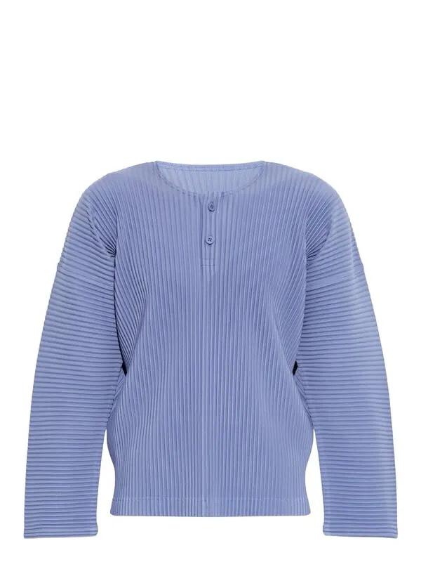 Issey Miyake Pleated Top - Blue