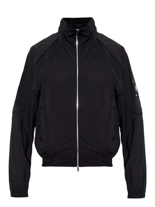 Moose Knuckles Jacket With Logo Patch - Black
