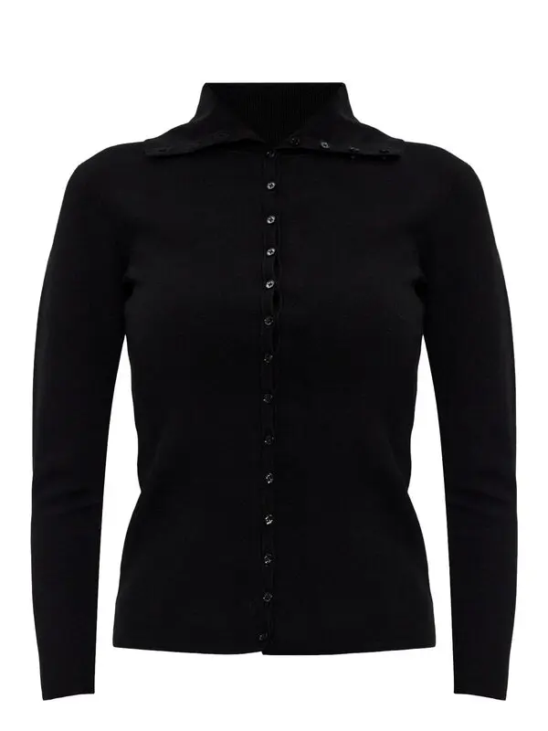 TOTEME Collared Cardigan - Black