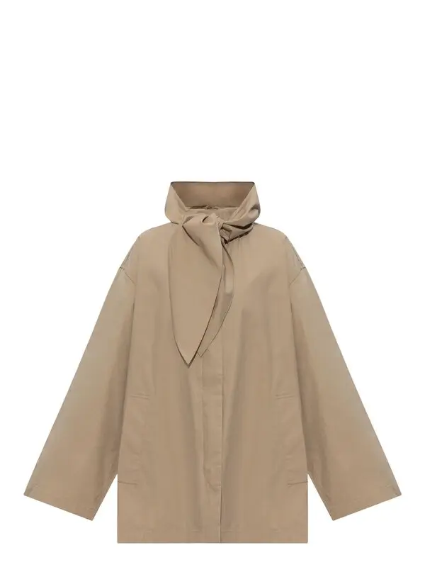 TOTEME Hooded Light Coat - Beige