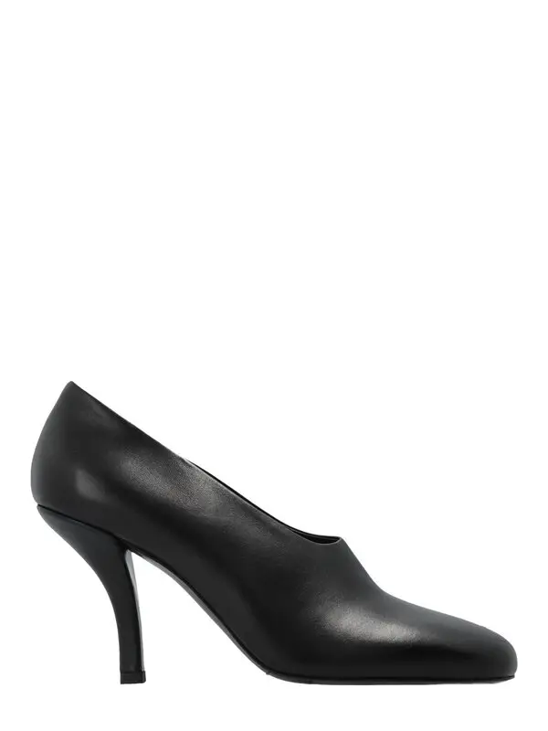 TOTEME Leather Heeled Pumps - Black