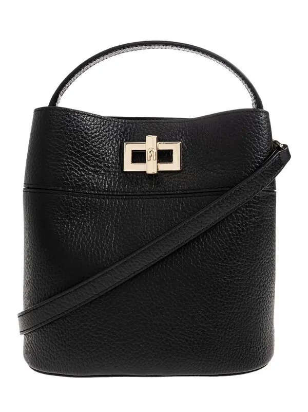 Furla Amelia Mini Bucket Handbag - Black