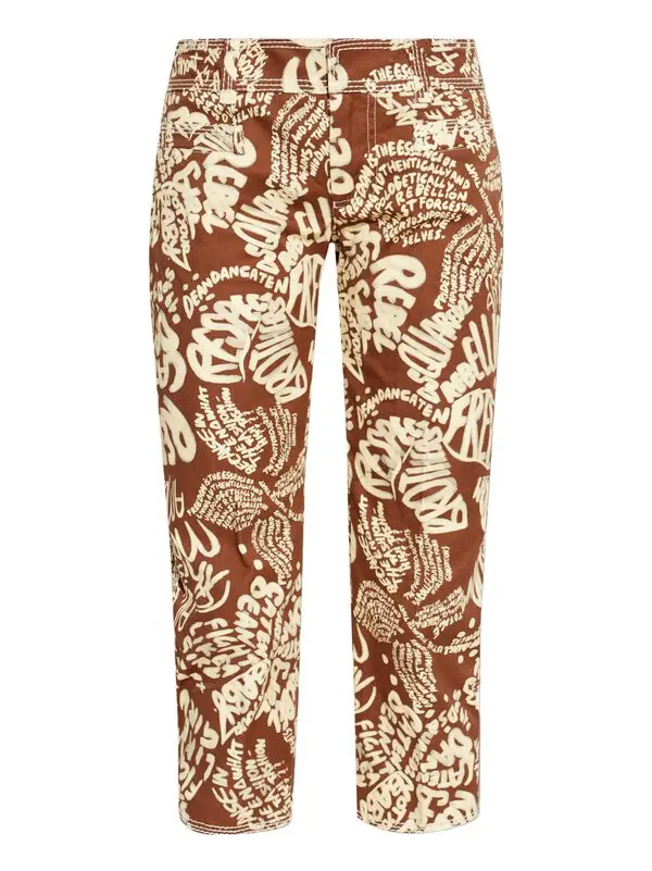 Dsquared2 Printed Calf-length Jeans - Brown