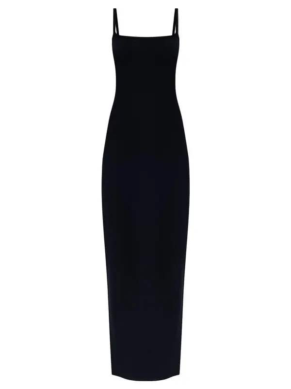 Dsquared2 Sleeveless Maxi Dress With Slit - Black