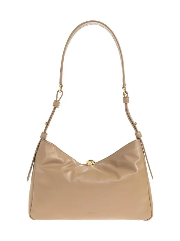 Furla Sfera Soft Medium Shoulder Bag - Beige