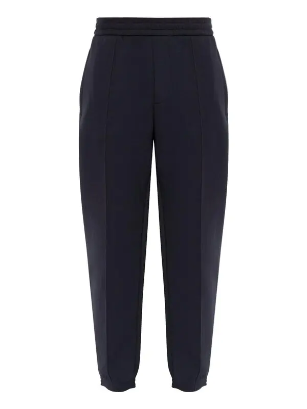 Emporio Armani Sweatpants With Leg Stitching - Navy Blue