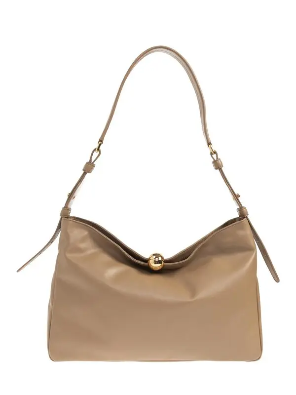 Furla Sfera Soft Large Shoulder Bag - Beige