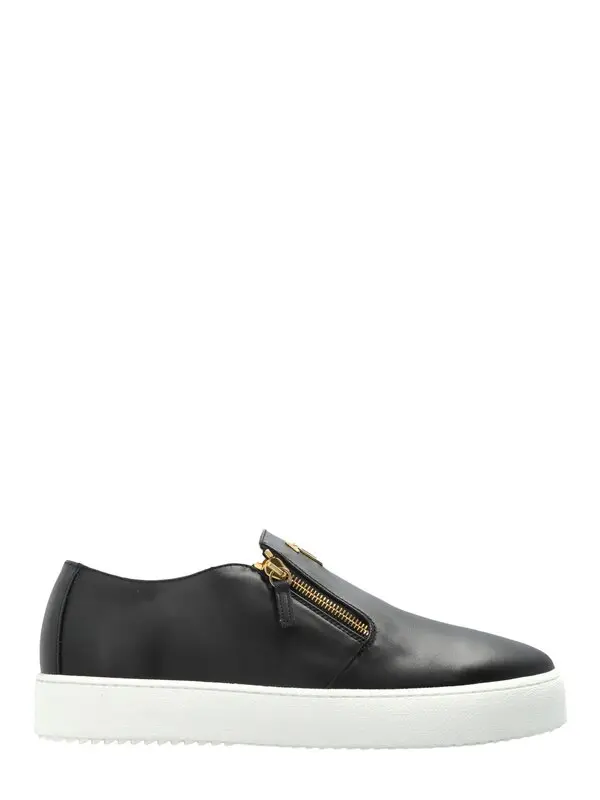 GIUSEPPE ZANOTTI Leather Sneakers - Black