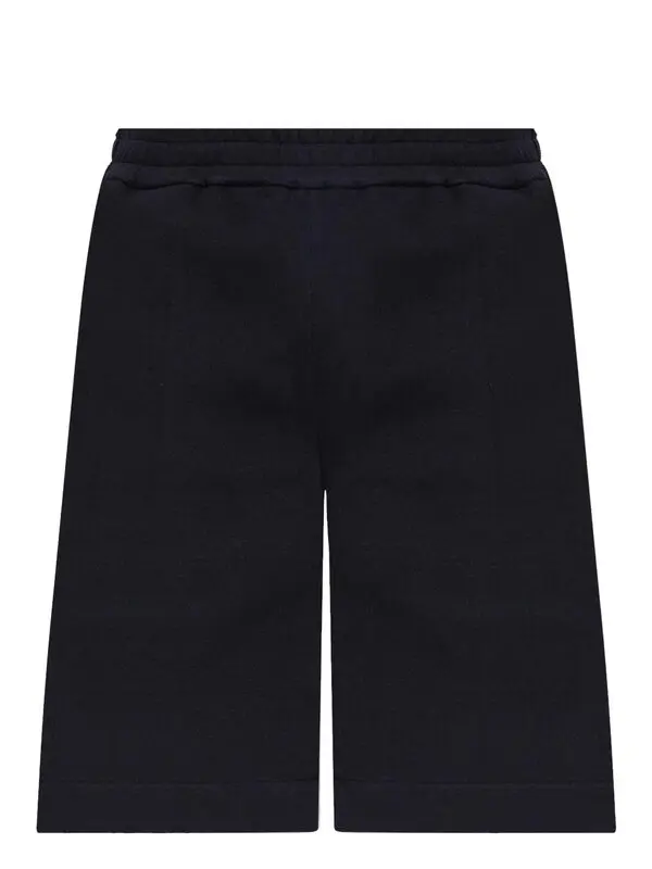 JIL SANDER Cotton Shorts With Pockets - Navy Blue