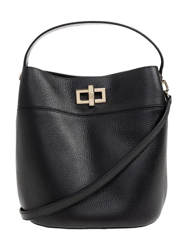 Furla Amelia Medium Bucket Bag - Black