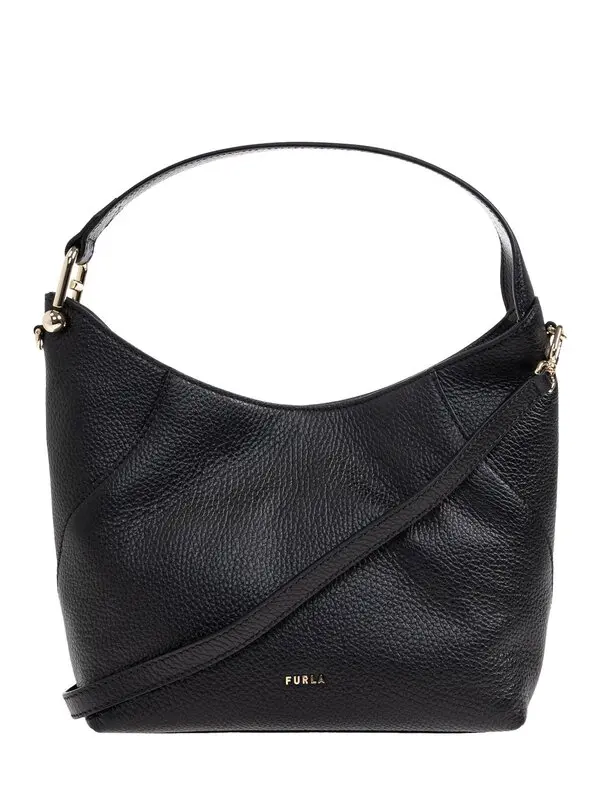 Furla Lara Small Hobo Handbag - Black