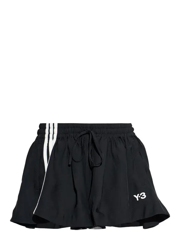 Y3 Logo Shorts - Black