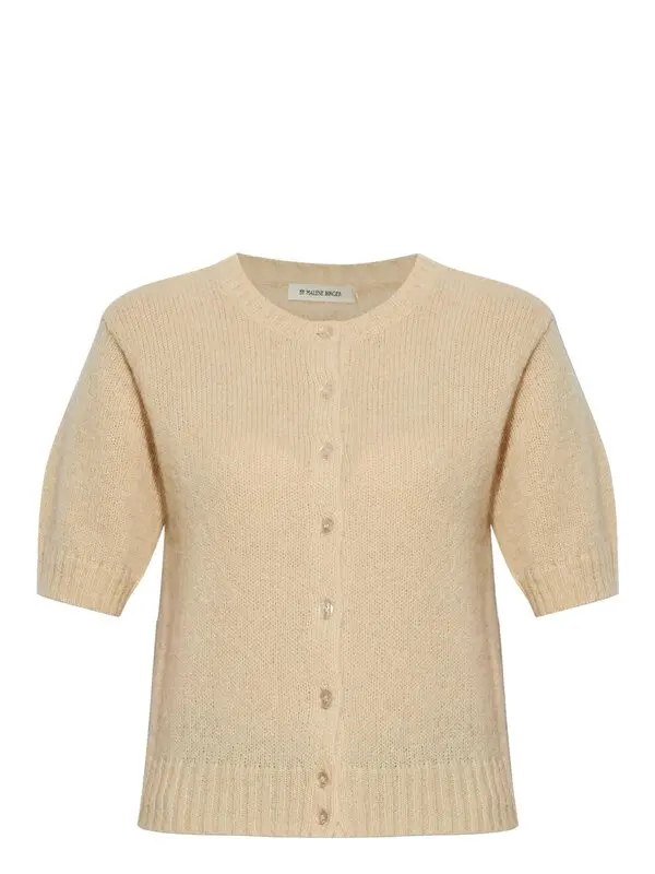 BY MALENE BIRGER Short-sleeve Cardigan - Beige
