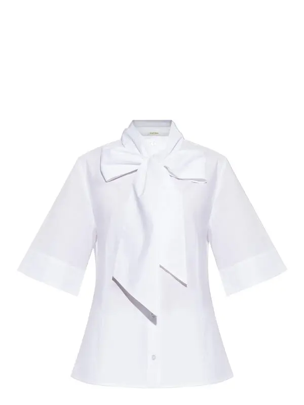 BY MALENE BIRGER Leo Bow Shirt - White