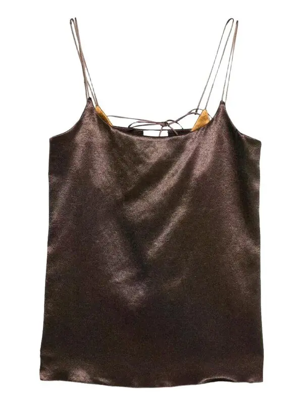 ALYSI Strapless Top - Brown