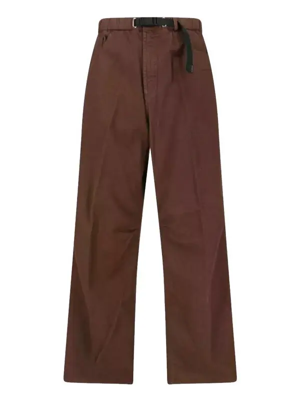WHITE SAND Belted Trousers - Brown