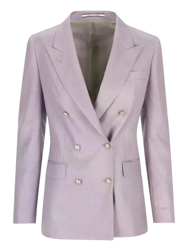 Tagliatore Double-breasted Blazer - Purple
