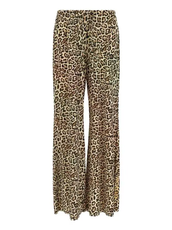 Goldbergh Jaguar-print Palazzo Pants - Neutrals