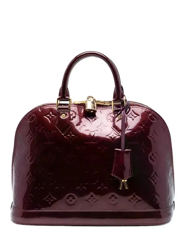 LOUIS VUITTON 2013 Monogram Vernis Alma Pm Handbag - Red