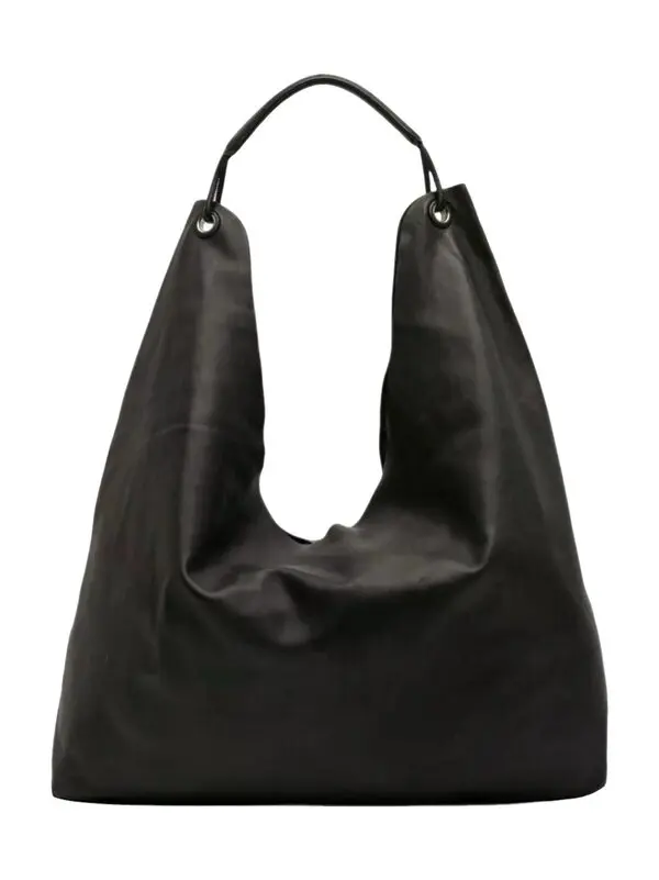 THE ROW Leather Hobo Bag - Black