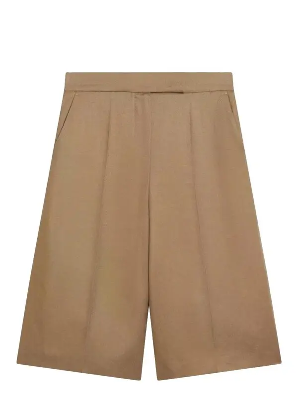 Max Mara Pressed-crease Bermuda Shorts - Brown