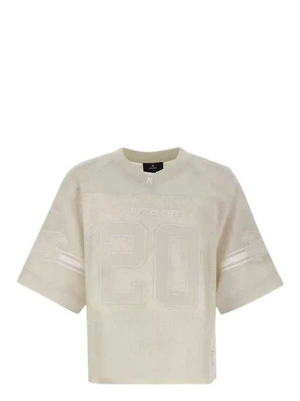 REPRESENT Number Appliqué Polo Shirt - Neutrals