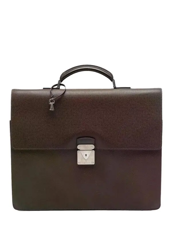 LOUIS VUITTON 2005 Taiga Laguito Briefcase - Brown