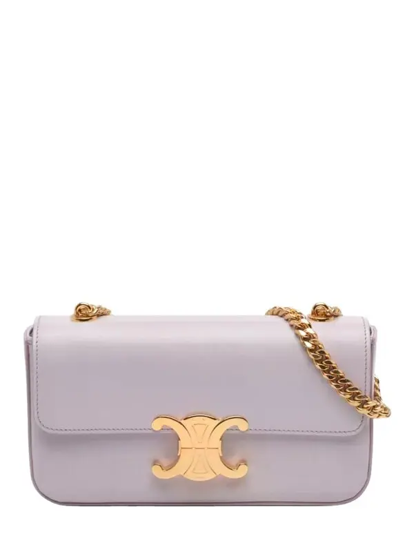 Celine 2023 Claude Chain Shoulder Bag - Purple