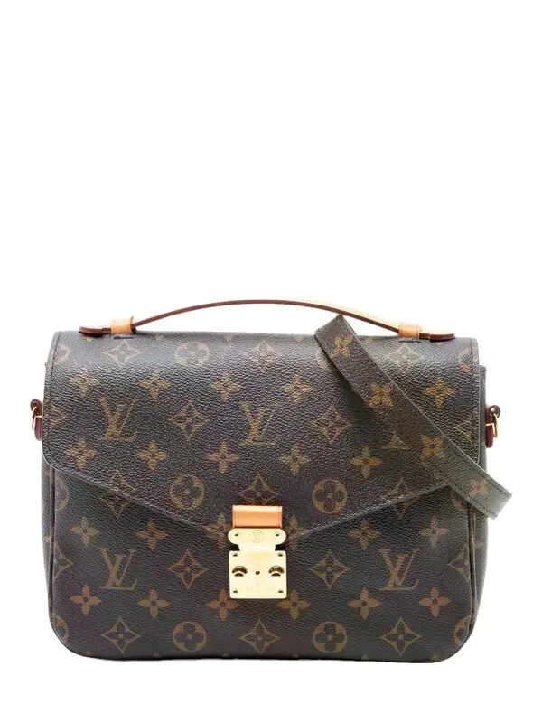 LOUIS VUITTON 2019 Monogram Pochette Metis Satchel - Brown