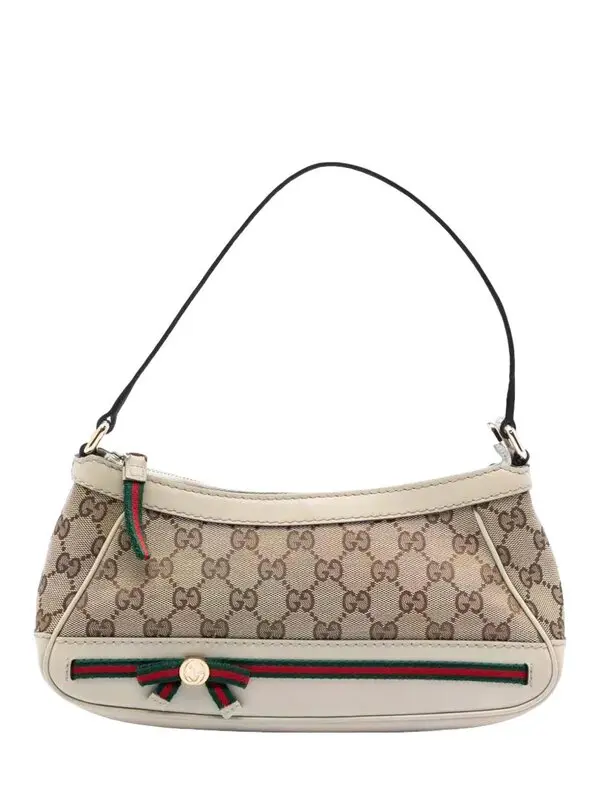 Gucci Gg Canvas Mayfair Shoulder Bag - White