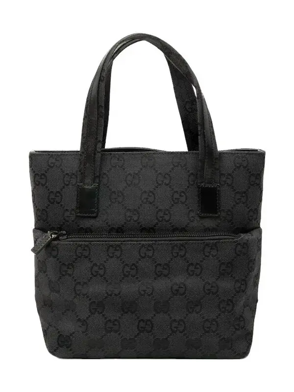 Gucci Gg Canvas Handbag - Black