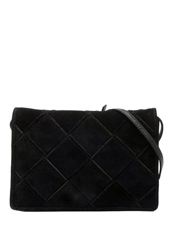 Bottega Veneta 20th Century Intrecciato Crossbody Bag - Black