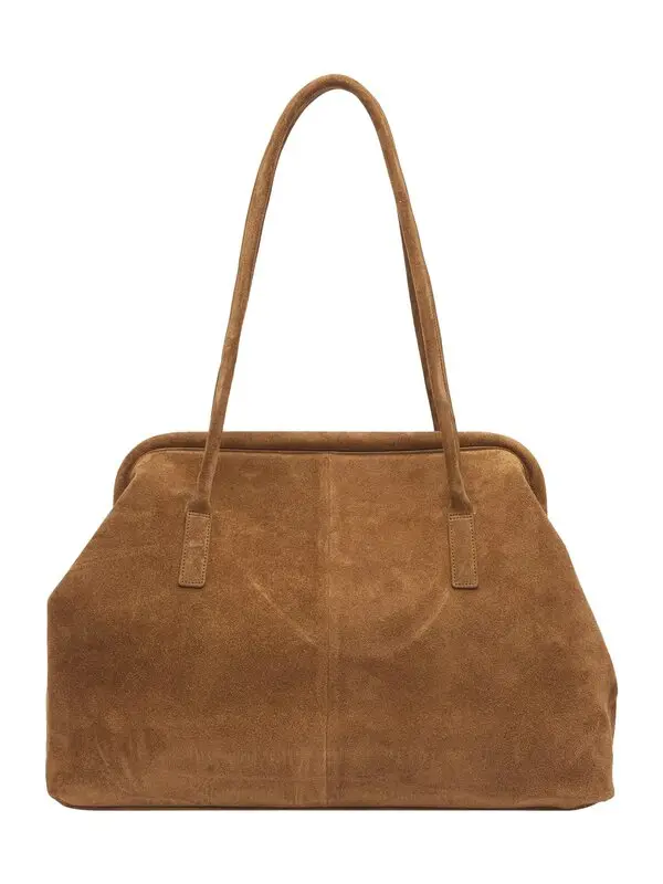 VAGABOND SHOEMAKERS Louisiana Suede Shoulder Bag - Cognac