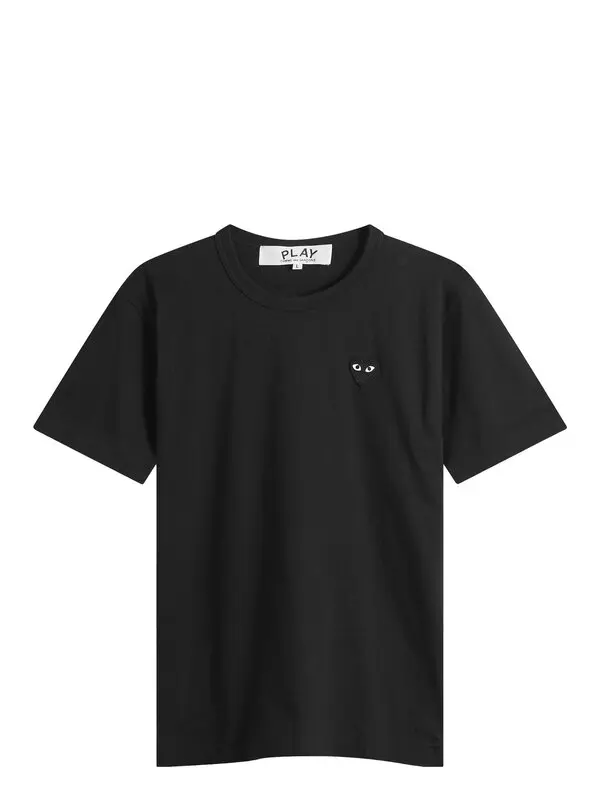 Play Comme Des Garcon Heart Emblem T-shirt - Black