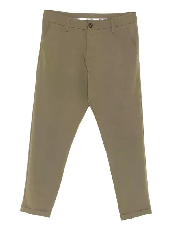 Imperial Cuffed-hem Trousers - Green