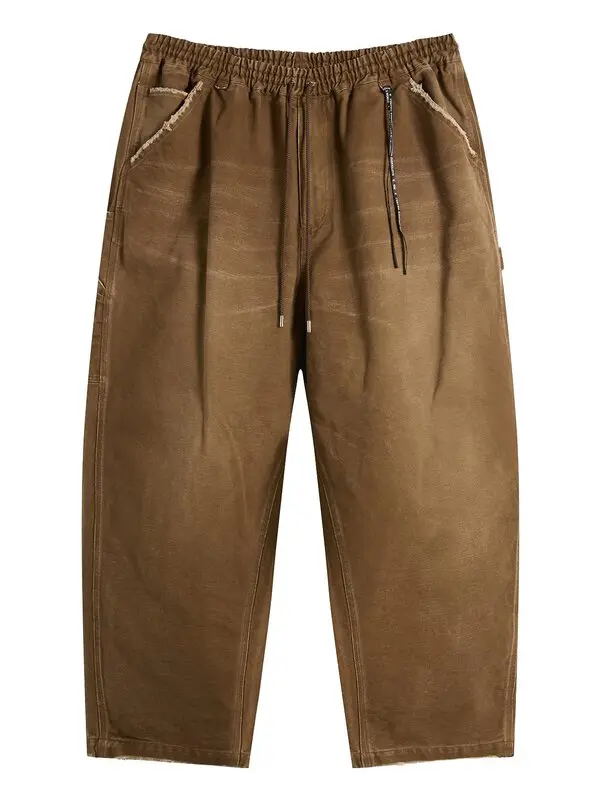 MASTERMIND WORLD Wide Fit Duck Painter Pants - Dark Brown