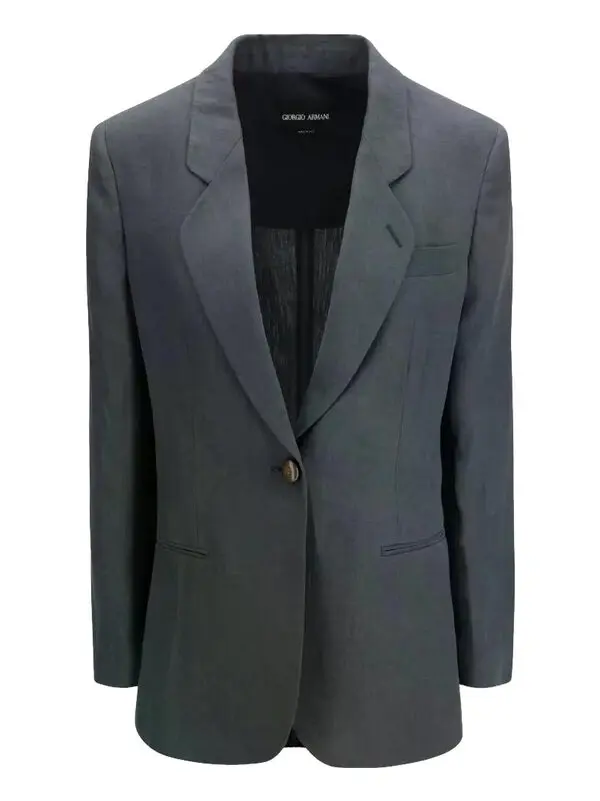 Giorgio Armani Single-breasted Blazer - Grey