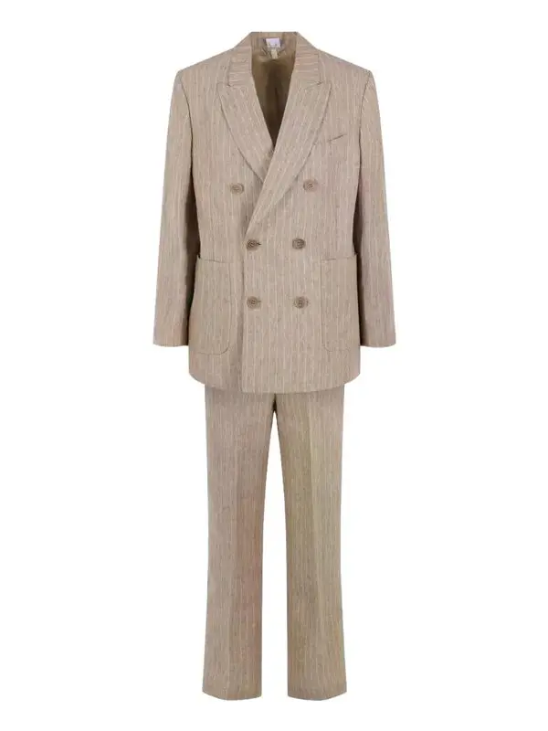 Aspesi Pinstriped Suit - Neutrals