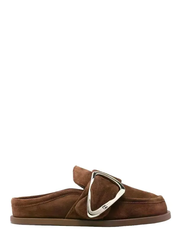 Inuikii Buckle Soft Mules - Brown