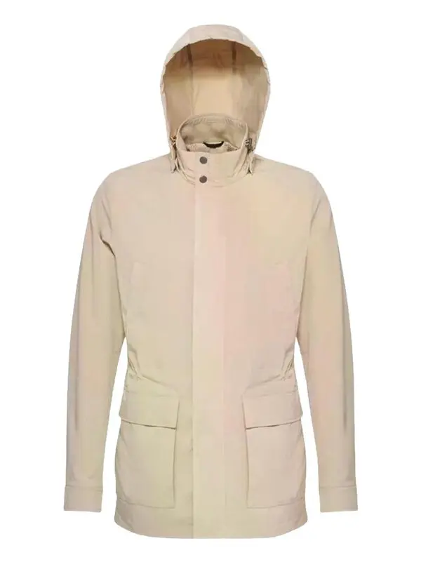 Geox Hooded Pocket Jacket - Neutrals