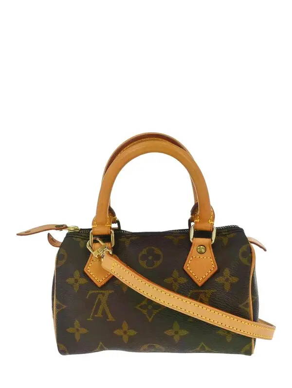 LOUIS VUITTON 1995 Mini Speedy Tote Bag - Brown