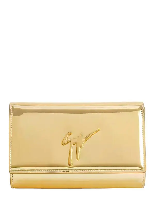 GIUSEPPE ZANOTTI Cleopatra Signature Chain Clutch Bag - Gold