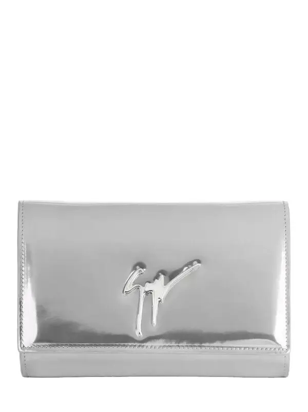 GIUSEPPE ZANOTTI Signature Chain Clutch - Silver