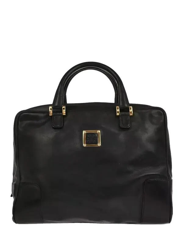 Loewe 1990s Amazona Leather Tote Bag - Black