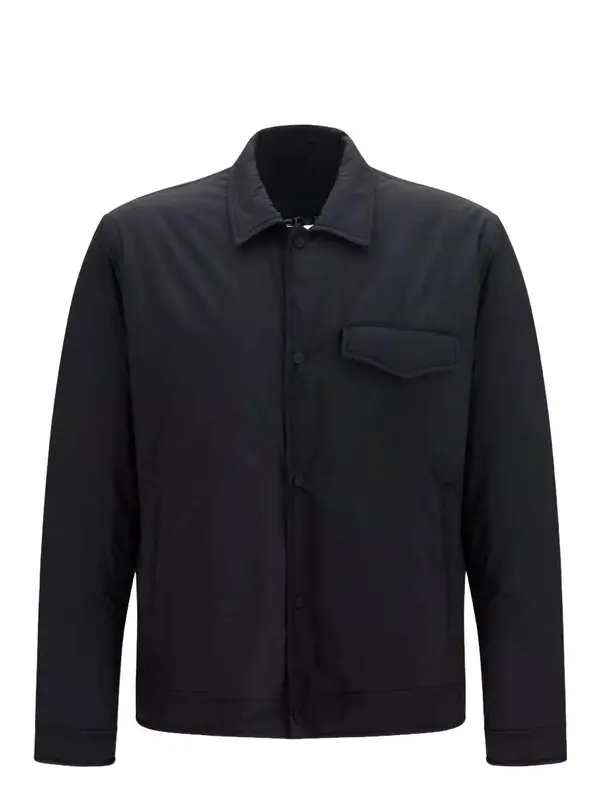 Herno Button-down Pocket-detail Shirt Jacket - Black