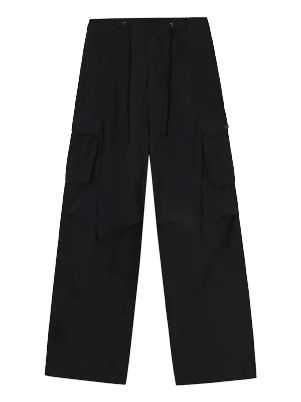 Izzue Drawstring Cargo Pants - Black