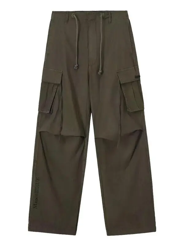 Izzue Drawstring Cargo Pants - Green