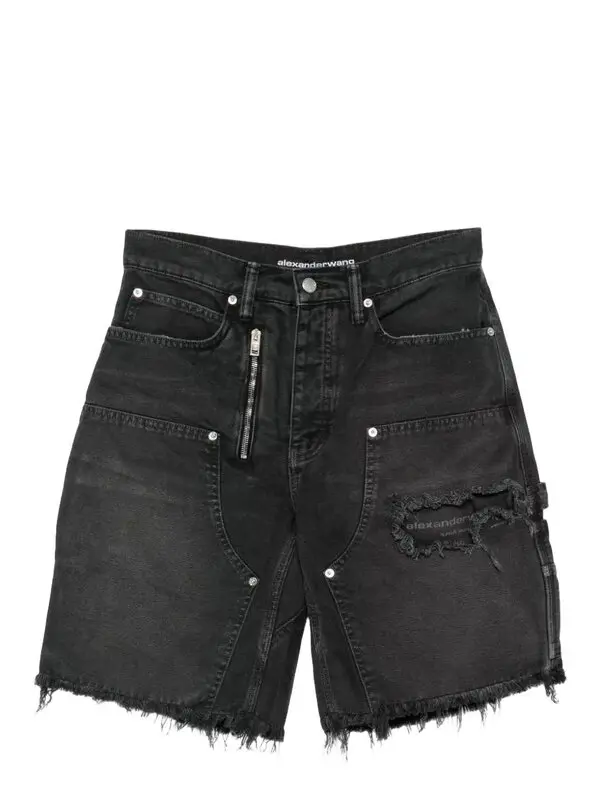 Alexander Wang Mid-rise Carpenter Shorts - Black